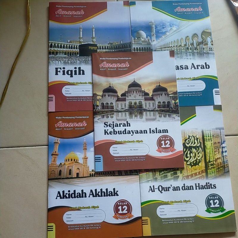 Jual Lks Agama Amanah Madrasah Aliyah Kelas 12 Semester 1 Sesuwai KMA 183-184 | Shopee Indonesia