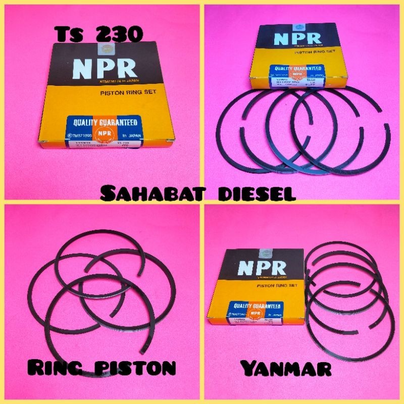 Jual RING PISTON YANMAR TS 230 NPR / RING SET YANMAR TS 230 MESIN 23 PK | Shopee Indonesia