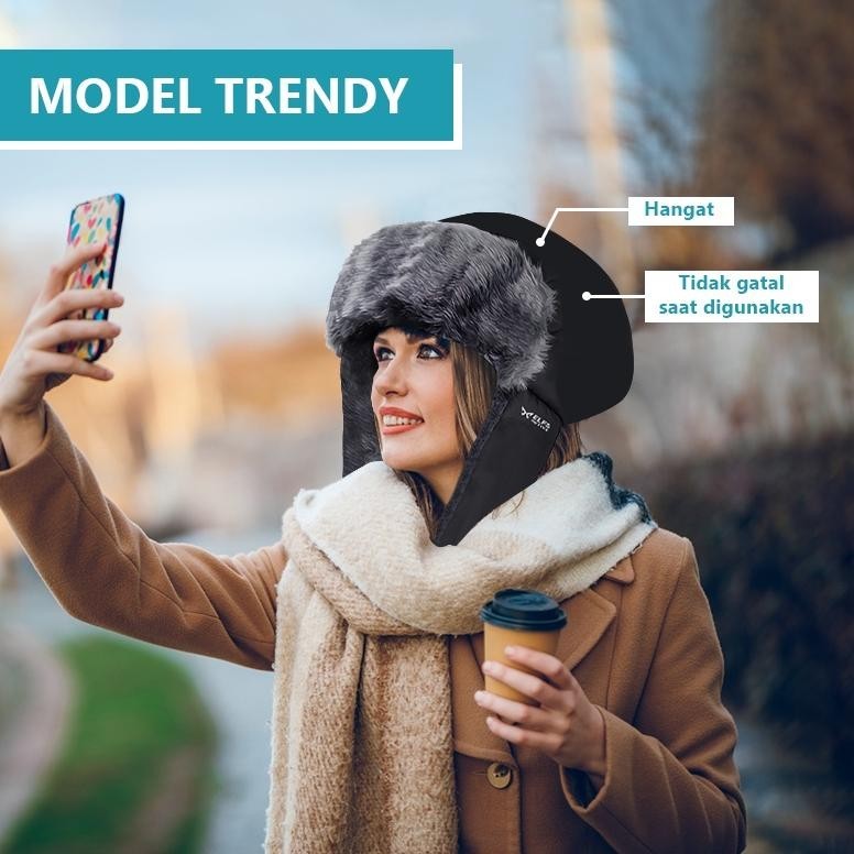 Jual ELFS ACTIVE TOPI USHANKA RUSSIAN TOPI BOMBER 3IN1 CAP DAN MASKER ...