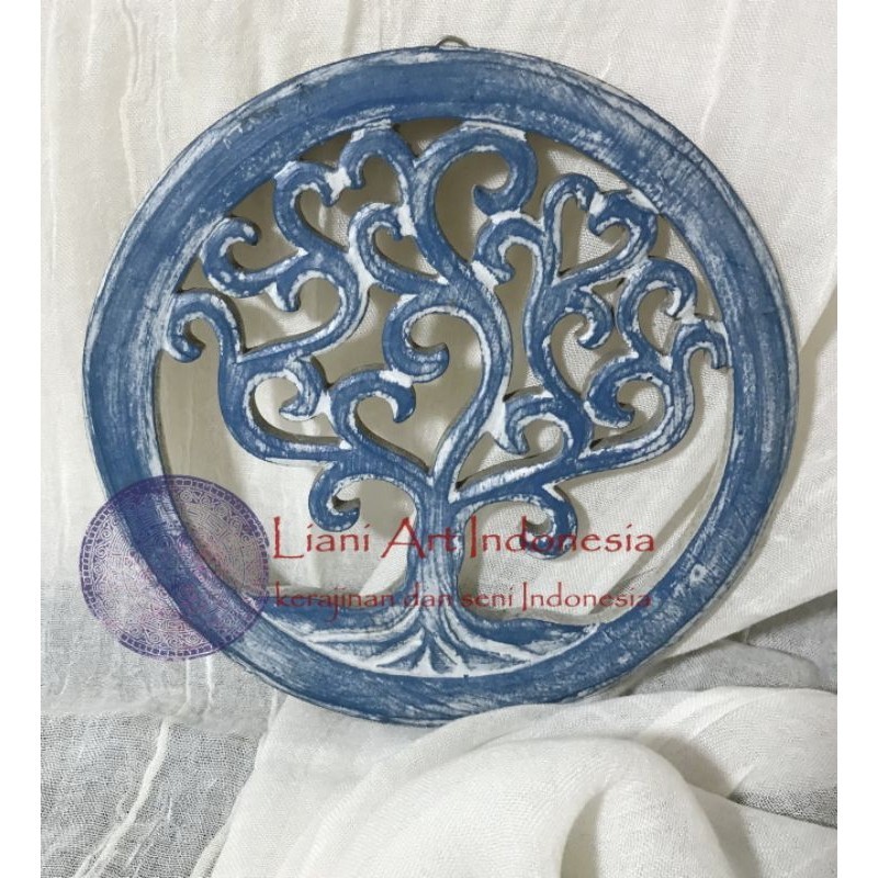 Jual Ukiran Kayu Bentuk Lingkaran Motif Pohon | Shopee Indonesia