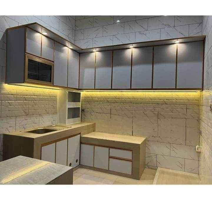 Jual PROMO Kitchenset Minimalis Custom / Kitchen Set / Lemari Dapur ...