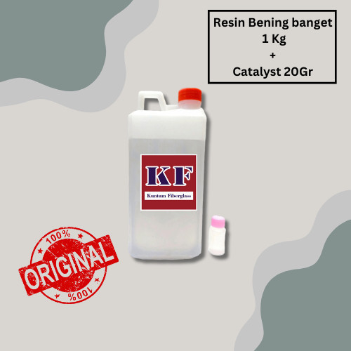 Jual RESIN BENING BANGET 1 KG + CATALYST 20 GR (SETARA EPOXY) | Shopee ...
