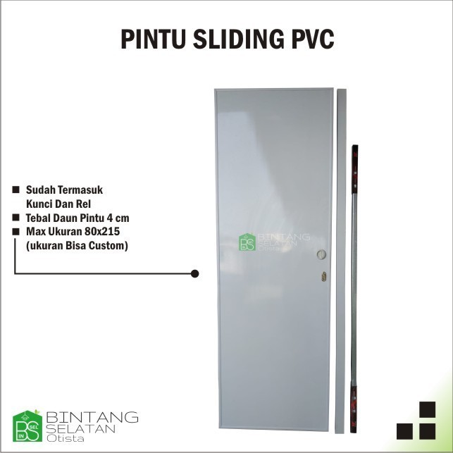 Jual PINTU PVC SLIDING/CUSTOM KOMPLIT KUNCI DAN REL | Shopee Indonesia