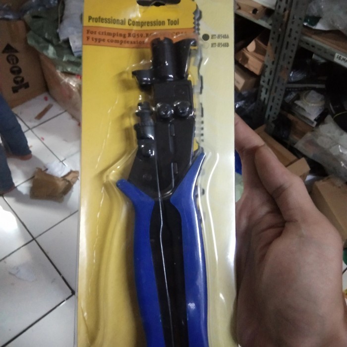 Jual TANG CRIMPING COMPRESSION BNC RG 59,RG6,RG11 F TYPE COMPRESSION ...