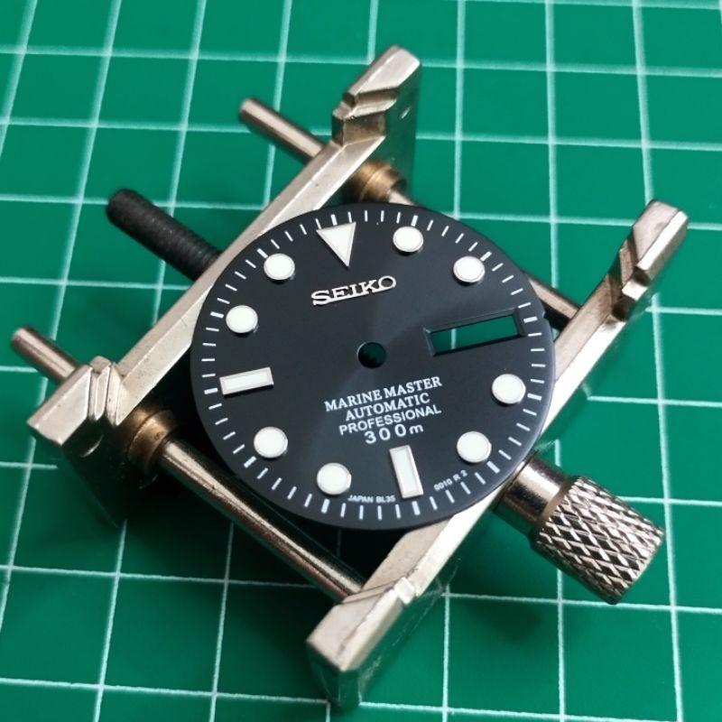 Jual seikomod mod seiko dial submariner marine master daydate 7s26 nh35 nh36 black silver ...