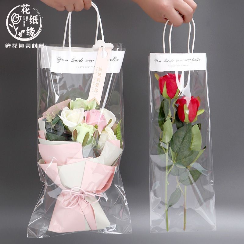 Jual tas buket transparan | plastik buket bunga transparan | tas opp ...