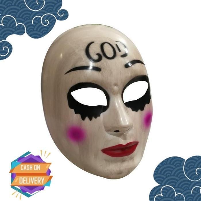Jual Tocg Topeng Human Clearance God Halloween Mask Masker Properti ...