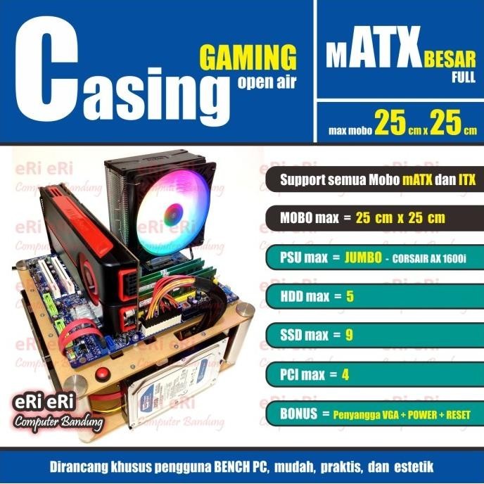 Jual Casing Pc Komputer Gaming Akrilik Acrylic / Mini Itx / Matx / Open ...