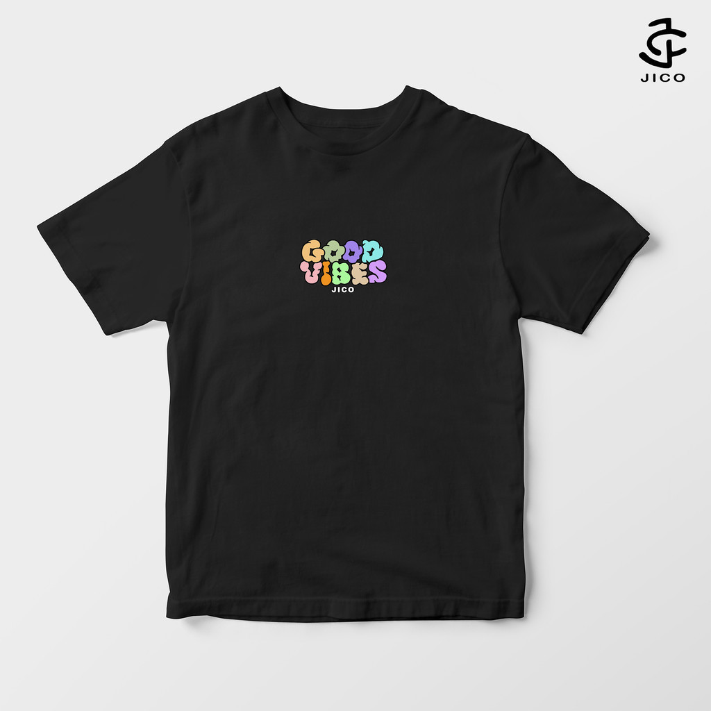 Jual Jico Kaos Unisex Sablon Gradasi List Good Vibes S Xl Shopee Indonesia