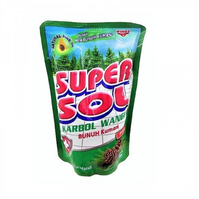 Jual SUPERSOL KARBOL PINE 750ML REFF | Shopee Indonesia