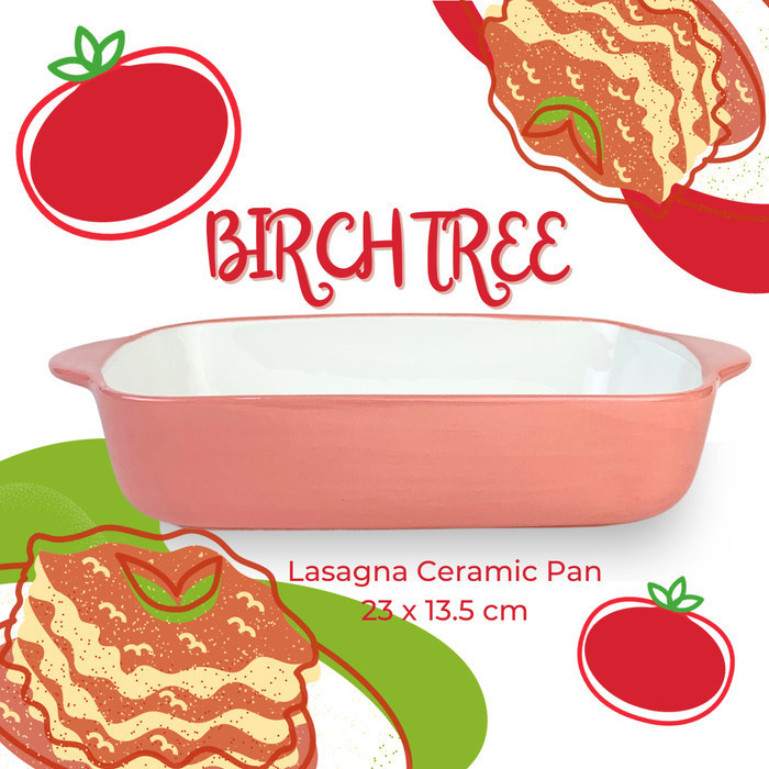 Jual Chtree Porcelain Pan Lasagna Cerac Pan Piring Saji Kerak | Shopee ...