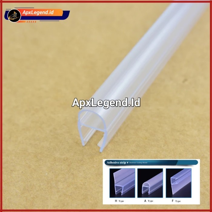 Jual Ready Clip Seal Pintu Kaca 10Mm 220Cm Water Seal Shower Box Seal ...