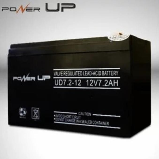 Jual Aki ups baterai Kering POWER UP 12V 7Ah 7.2Ah UPS 650Va 700Va 1200VA Murah | Shopee Indonesia