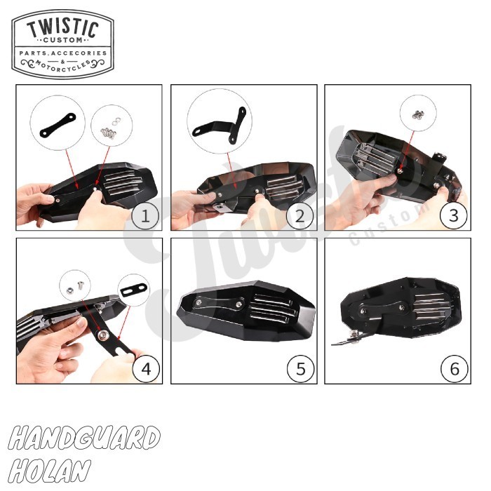 Jual Handguard Hand Guard Holan Motor Versys Himalayan Cb150X Universal ...