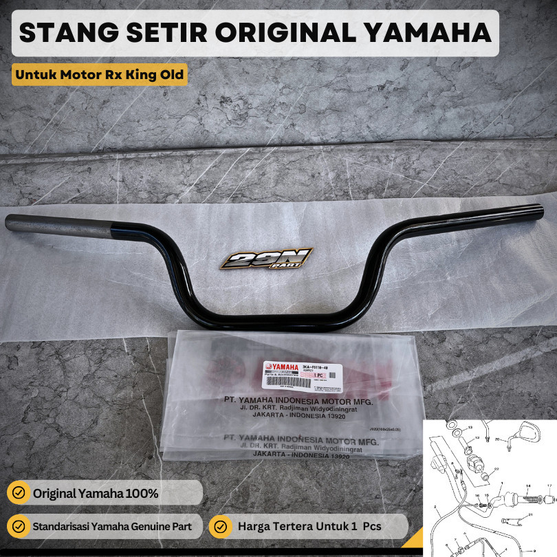 Jual Setang stir Stang RX KING RXKING OLD Original Yamaha 3KA-F6110-40 ...