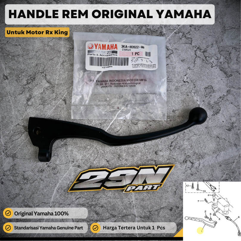 Jual HANDLE REM RX KING RXK RXKING ORIGINAL | 3KA-H3922-00 | Shopee ...