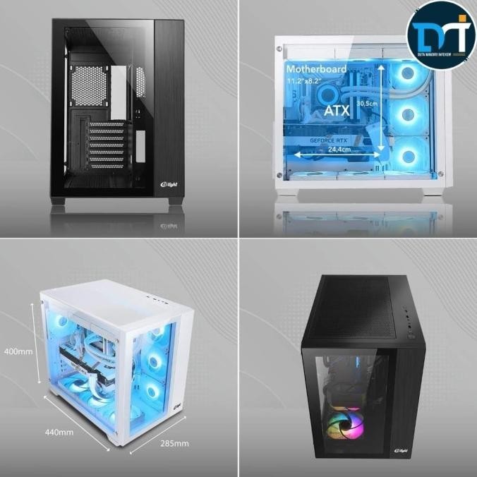 Jual Jual Murah Enlight Z7 - Tempered Glass Dual Chamber Mid-Tower Atx ...