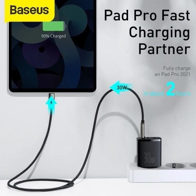 Jual Baseus Adapter Compact Qc 2 Usb + Type C 30W - Support Qc + Pd ...