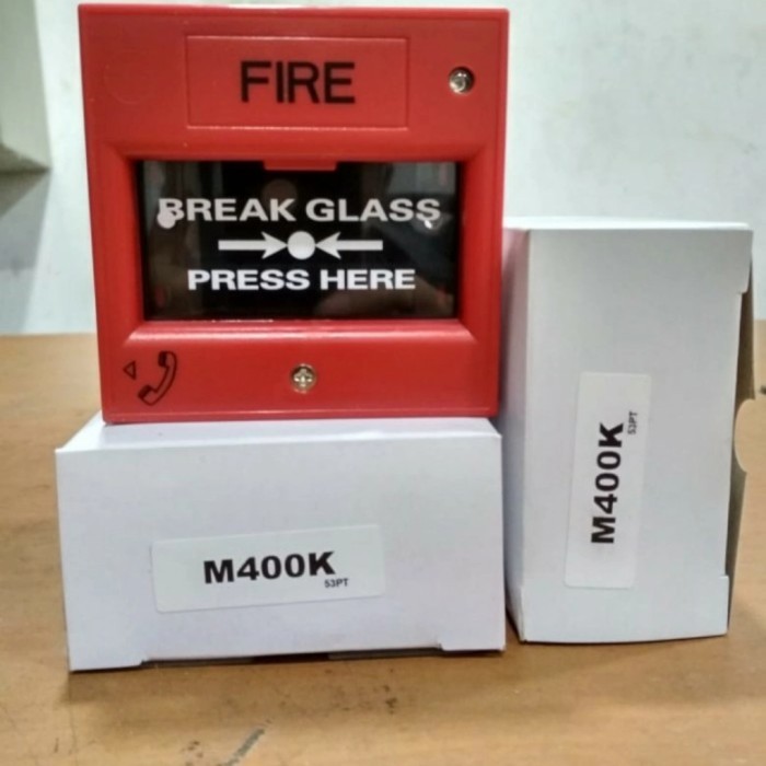 Jual BREAK GLASS MANUAL CALL POINT SYSTEM SENSOR M400K ALARM | Shopee ...