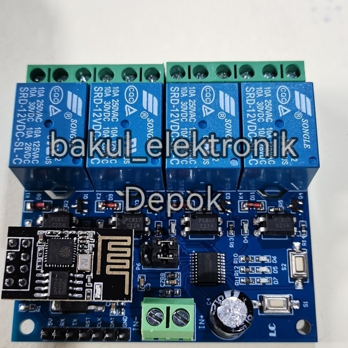 Jual Promo Dc 12V Esp8266 & Esp-01 Wifi Relay Module Four Channels Ready Stock | Shopee Indonesia