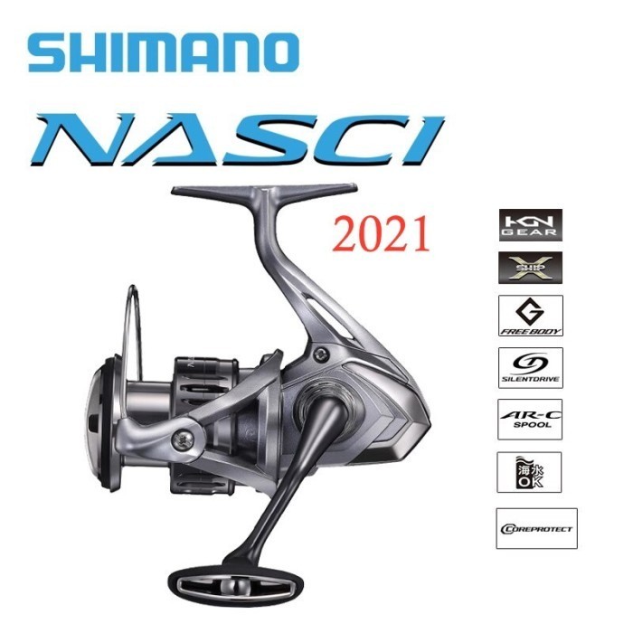 Jual Reel Shimano Nasci FC 2021 500 1000 2500 C3000 4000 C5000 ORIGINAL | Shopee Indonesia