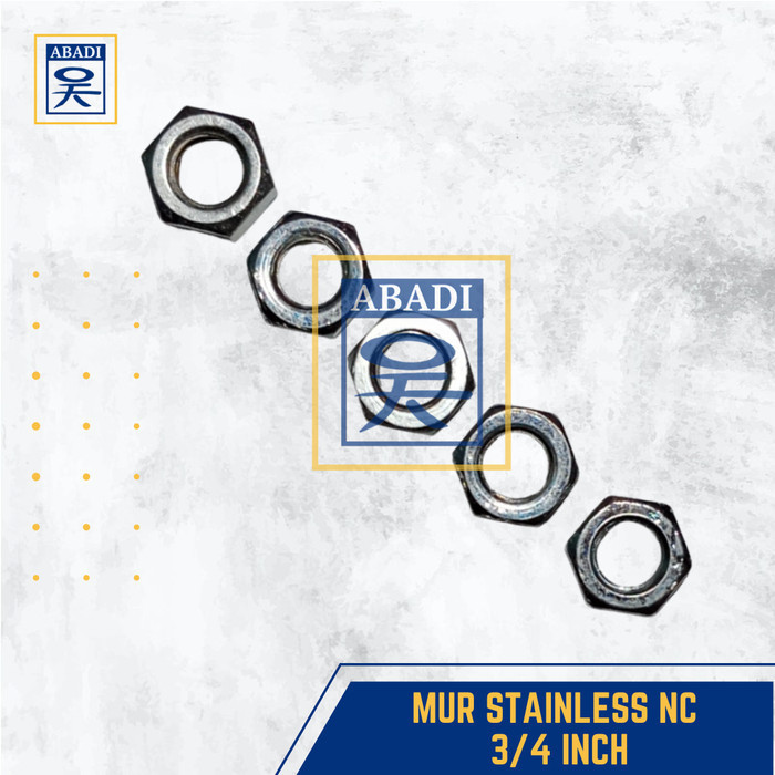 Jual Produk Terbaik] MUR STAINLESS NC 3/4 INCH | Shopee Indonesia