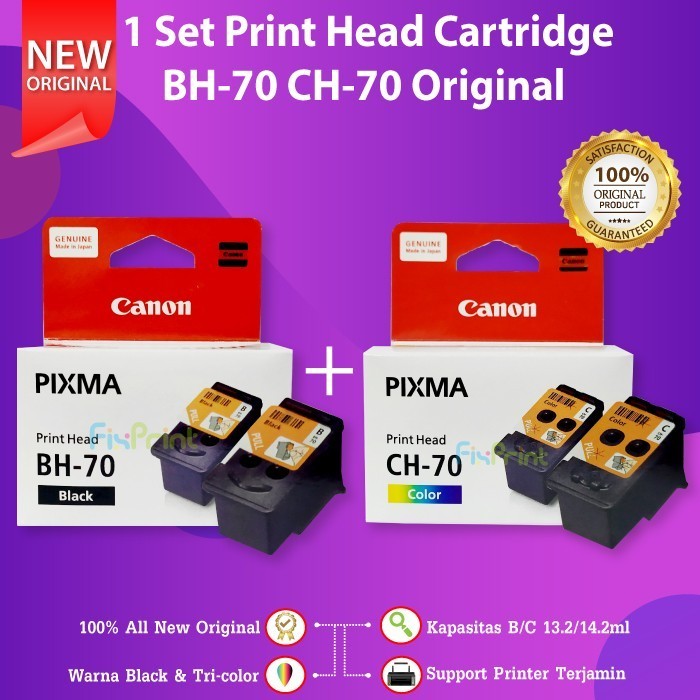Jual Print Head Bh-70 Ch-70 Cartridge Tinta Canon G1020 G2020 Black ...