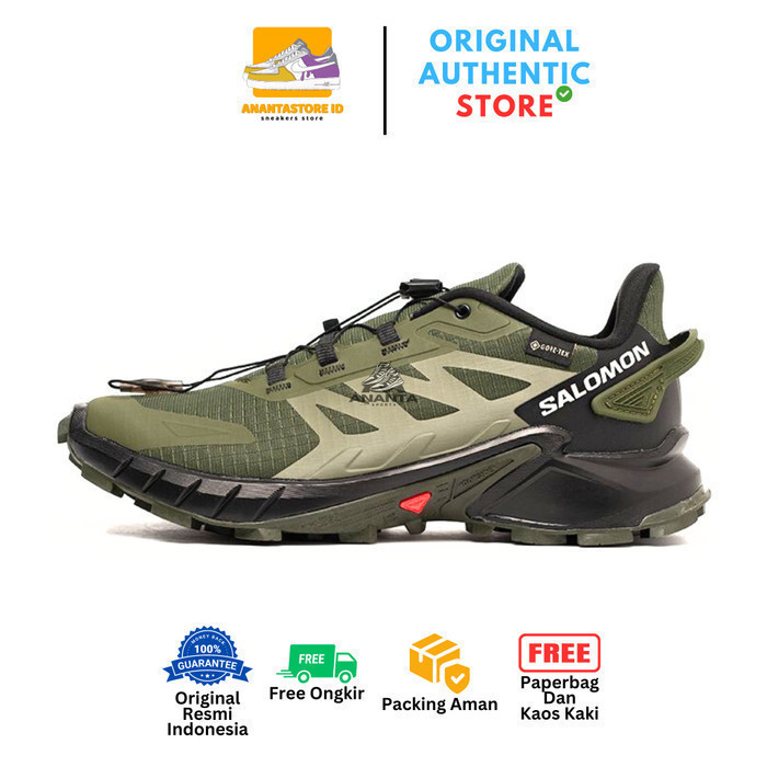 Jual Sepatu Gunung Supercross 4 Gore-Tex Olive Green Original | Shopee ...