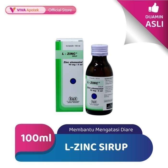Jual L-Zinc Sirup Membantu Mengatasi Diare (100 ml) | Shopee Indonesia