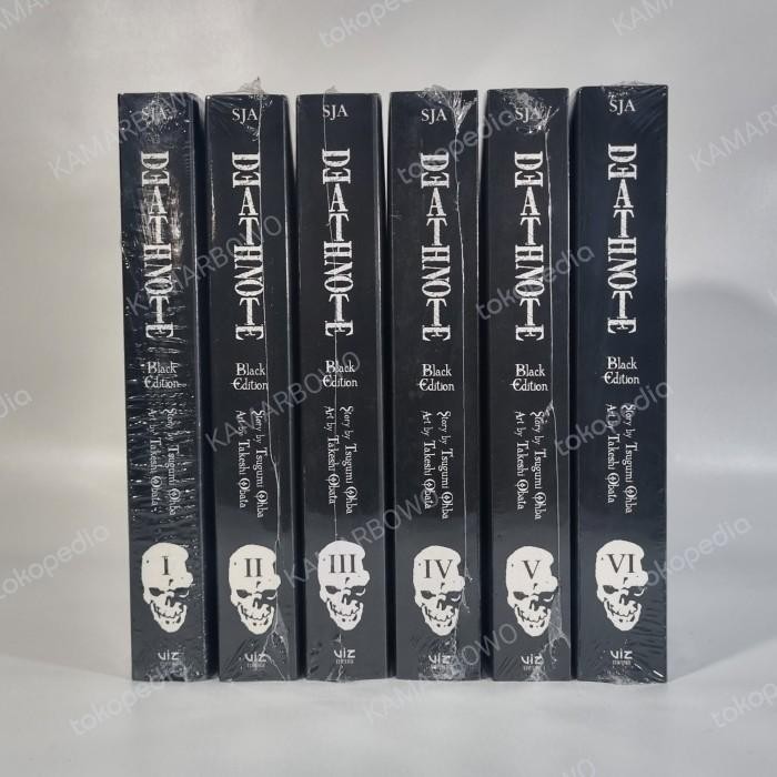 Jual KOMIK MANGA DEATH NOTE BLACK EDITION VOL 1 - 6 END VIZ BARU ORI SEGEL | Shopee Indonesia