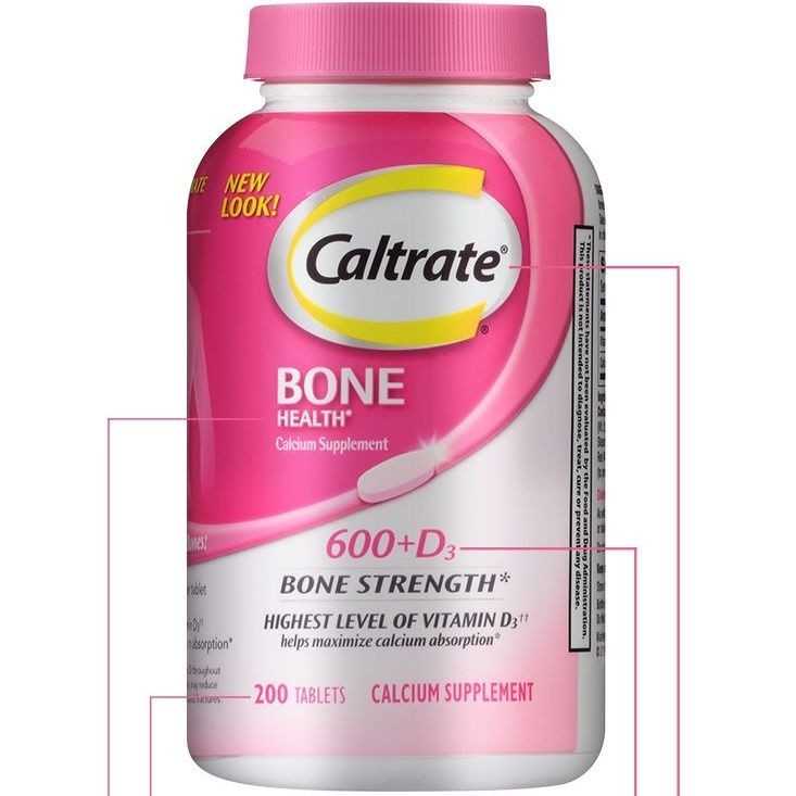 Jual Calcium Supplement CALTRATE Calcium Tablets VitaminD/Calcium ...