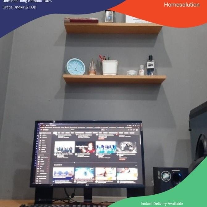 Jual 1 Set (Isi2Pcs) Ambalan Dinding Minimalis # Size P:70/60/50 L:12 T ...