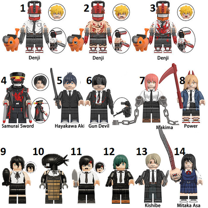 Jual Chainsaw Man Denji Pochita Himeno Aki Makima Kobe Kishibe ...