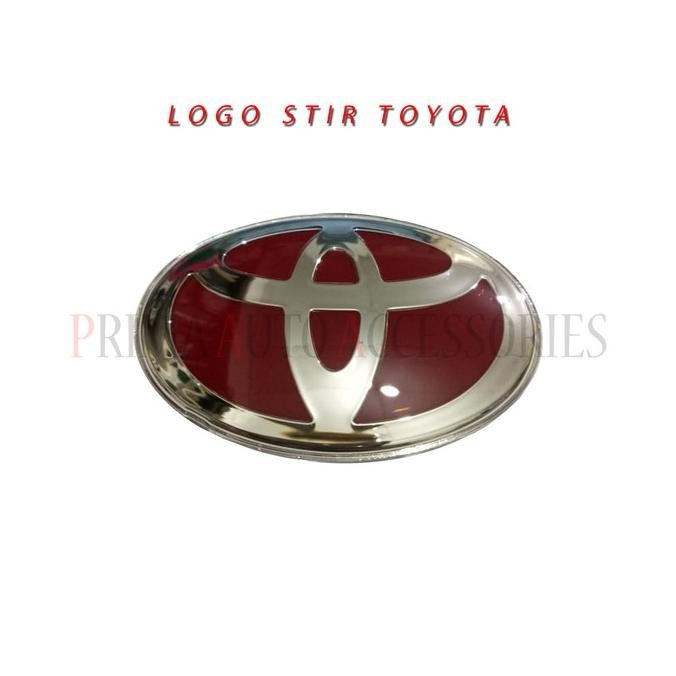 Jual Logo / Emblem Stir Toyota Merah 68Mm X 48Mm | Shopee Indonesia