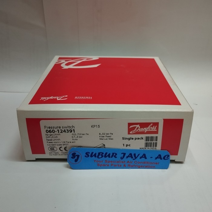 Jual Jual! Pressure Switch Kp15 Auto Manual Danfoss | Shopee Indonesia
