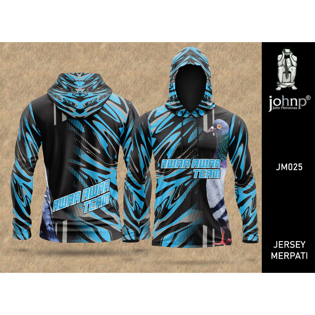 Jual KAOS JERSEY MERPATI BAJU BURUNG DARA Lengan Panjang Krudung Kepala ...