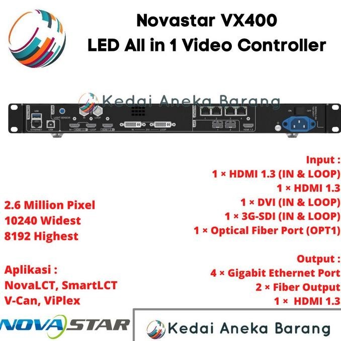 Jual Novastar VX400 LED Video Processor Videotron Controller Sending VX4S | Shopee Indonesia