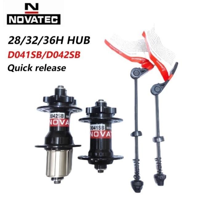 Jual Novatec Hub Freehub D041Sb/D042Sb 28 32 36 Hole 6 Bolt Qr Loncer ...