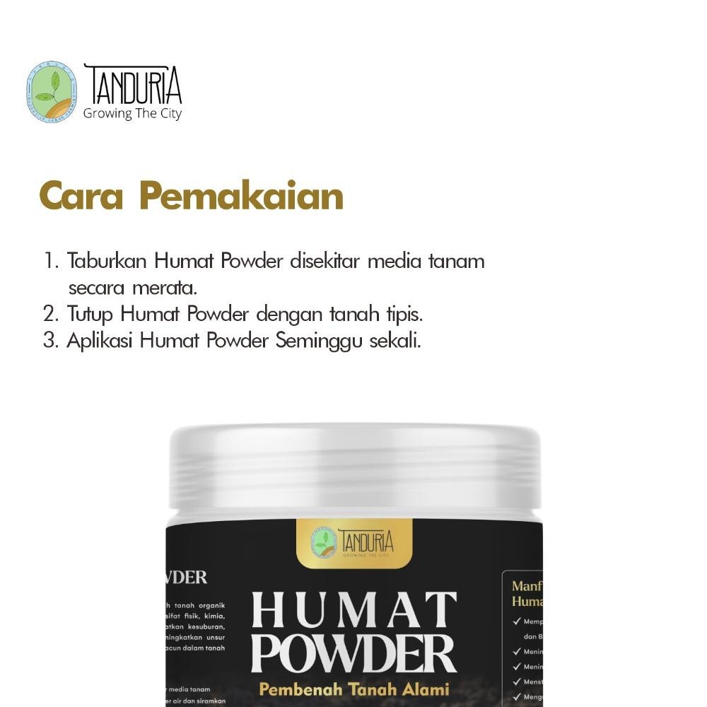 Jual VIRAL TANDURIA - Humat Powder Asam Humat AH-90 Pembenah Tanah ...