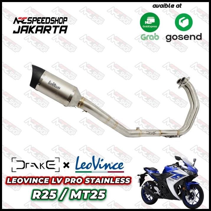 Jual Knalpot Leovince Lv Pro Stainless Header Drake R9 Yamaha R25 ...