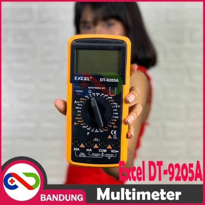 Jual EXCEL DT 9205A DT-9205A MULTIMETER DIGITAL AVO METER AVOMETER | Shopee Indonesia