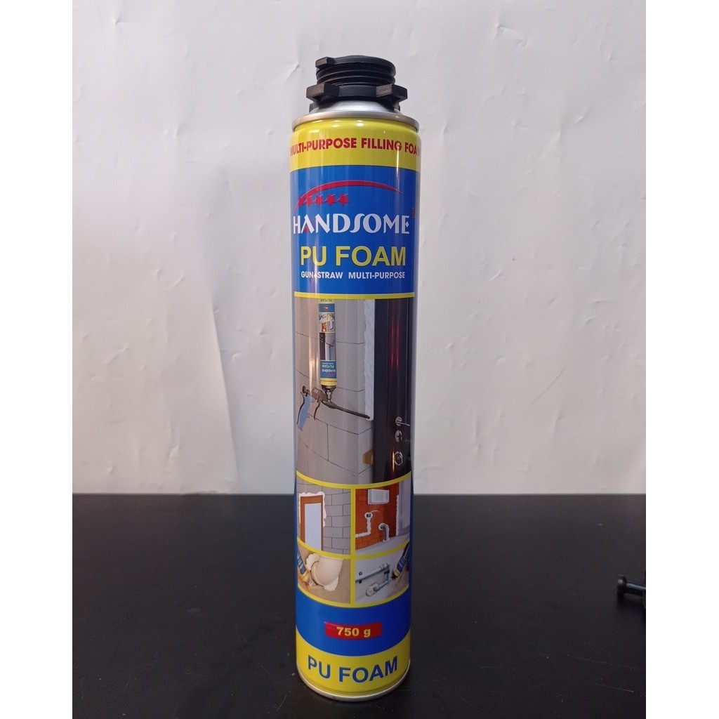 Jual PU FOAM HANDSOME - LEM SEALANT FOAM SPRAY MULTI PURPOSE | Shopee Indonesia