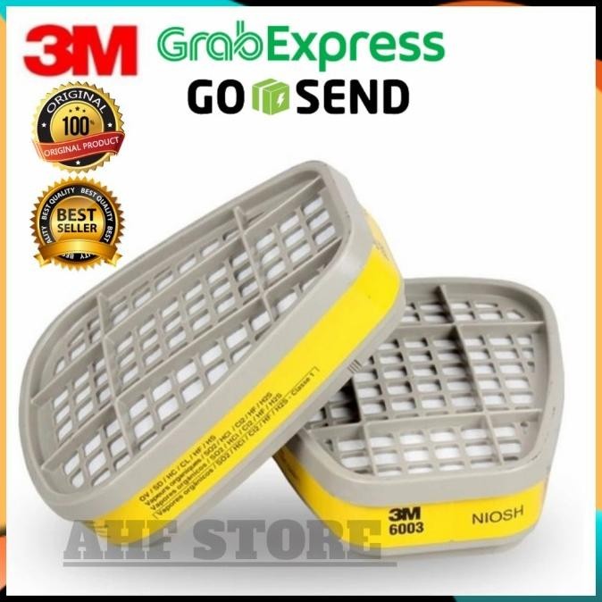 Jual Cartridge 3M 6003 ONLY Filter Gas Respirator 6200 7502 6800 Catridge | Shopee Indonesia
