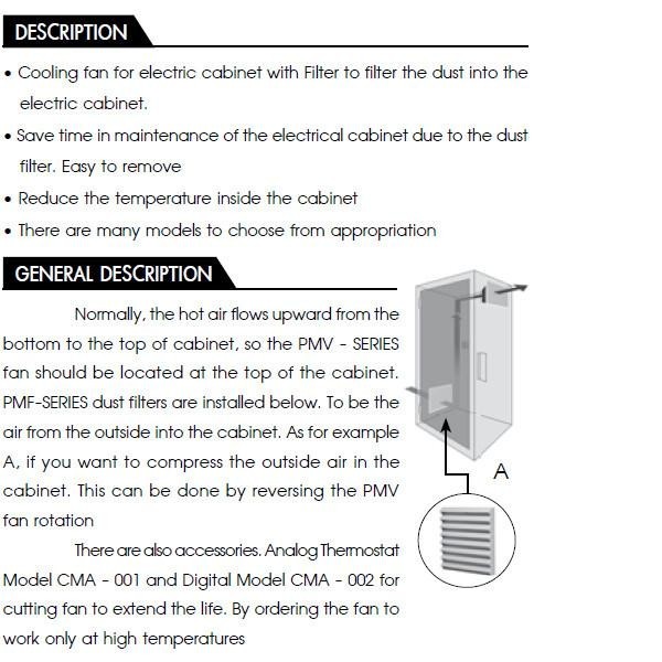 Jual Exhaust Fan Primus Pmv.12.00.220V Cabinet Filter Fan Panel Listrik ...