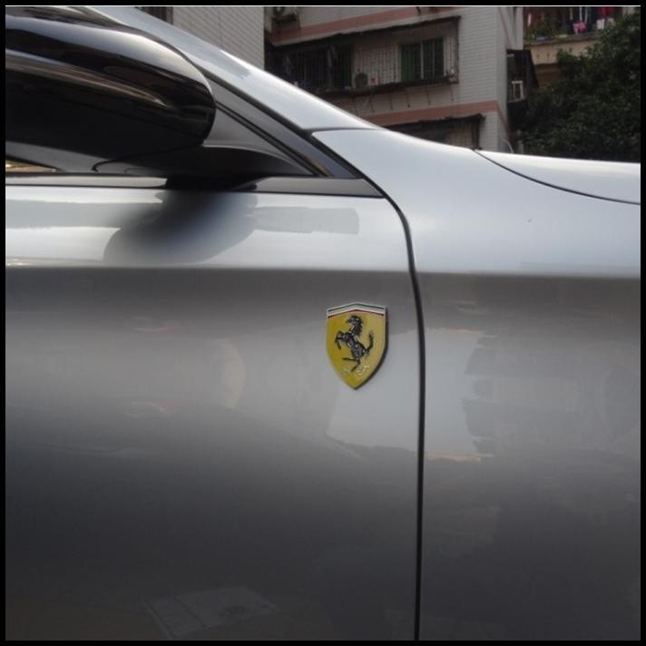 Jual LOGO FERRARI LAMBORGHINI PORSCHE STICKER 3D / STICKER EMBLEM MOBIL ...