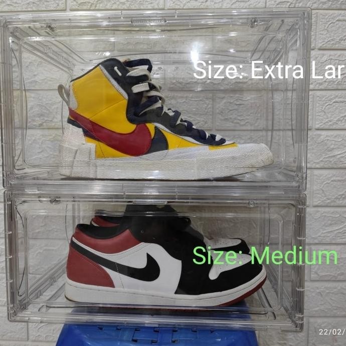 Jual shoe box full acrylic sneakers acrylic - kotak sepatu sneaker ...