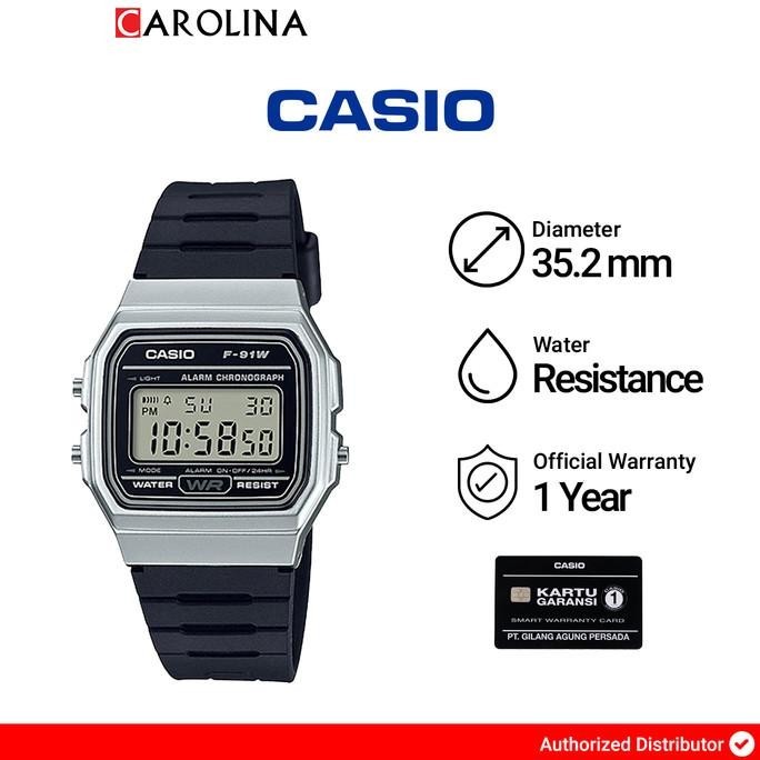 Jual Casio General F-91WM-7A F-91WM Vintage Series Digital Dial | Shopee Indonesia