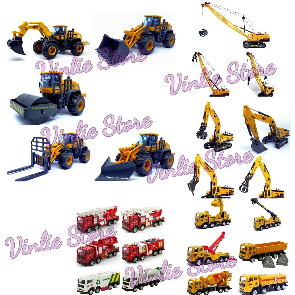 Jual Mainan Beko Becko Doser Dozer Excavator Mainan Mobil Konstruksi ...
