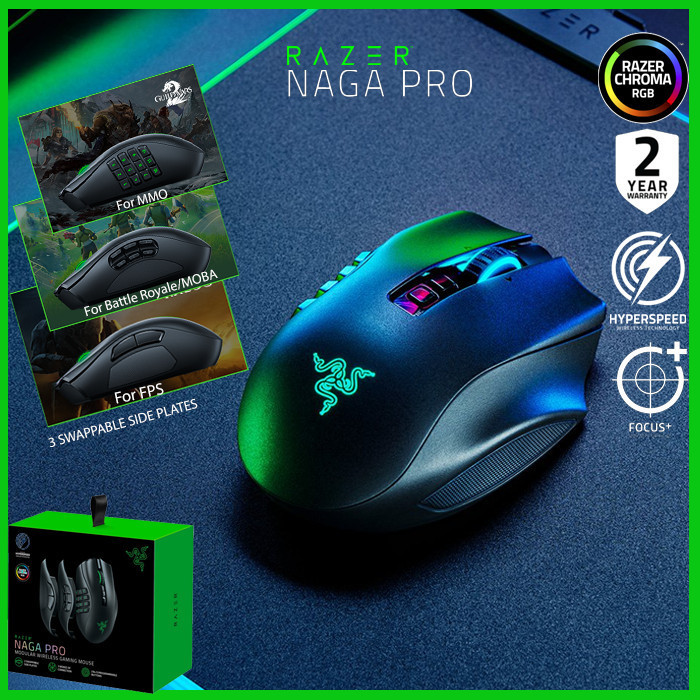 Jual Gercep Razer Naga Pro - Mmo/Moba/Fps Gaming Mouse | Shopee Indonesia