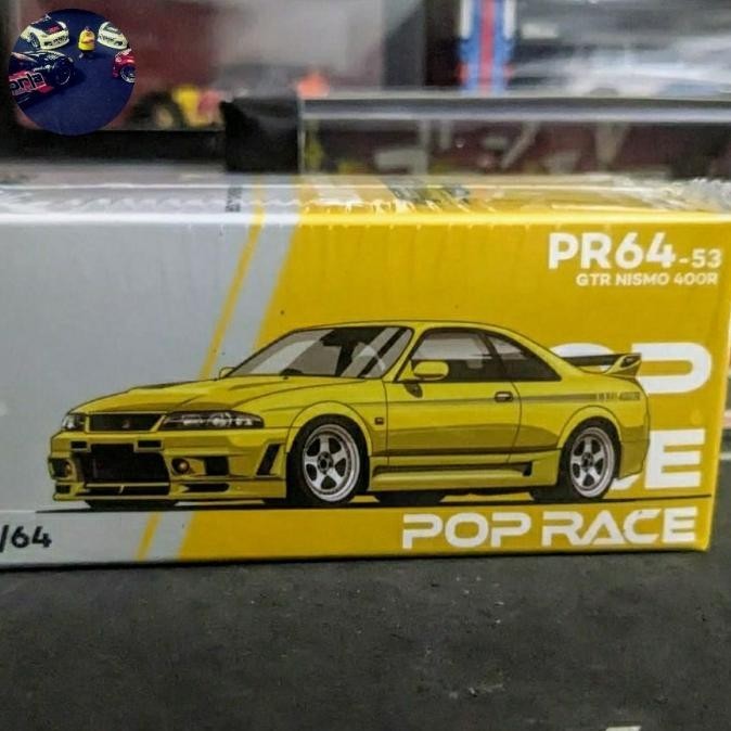 Jual DIECAST POPRACE NISSAN SKYLINE GTR NISMO R33 400R YELLOW SEGEL T3005 | Shopee Indonesia